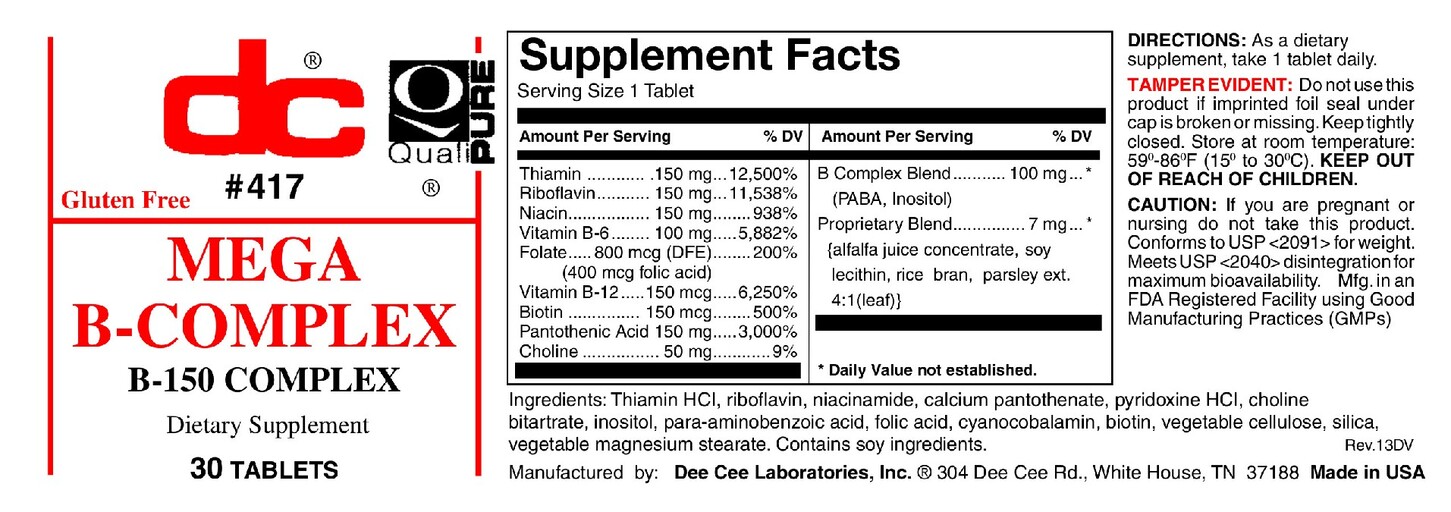 DC - Mega B-Complex - SuppCo