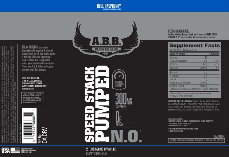 A.B.B. American Body Building - Speed Stack Pumped N.O. Blue Raspberry - SuppCo