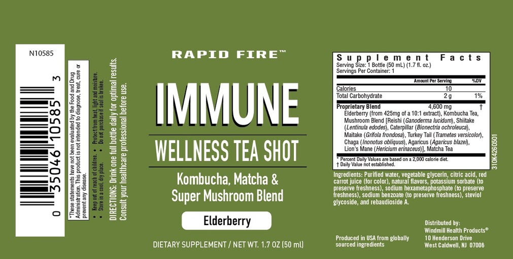 Rapid Fire - Immune Wellness Tea Shot Elderberry - SuppCo