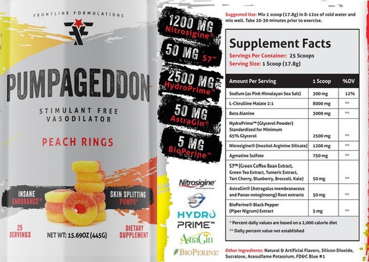 Frontline Formulations - Pumpageddon Peach Rings - SuppCo