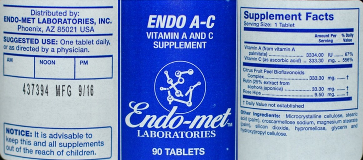 Endo-met Laboratories - Endo A-C - SuppCo