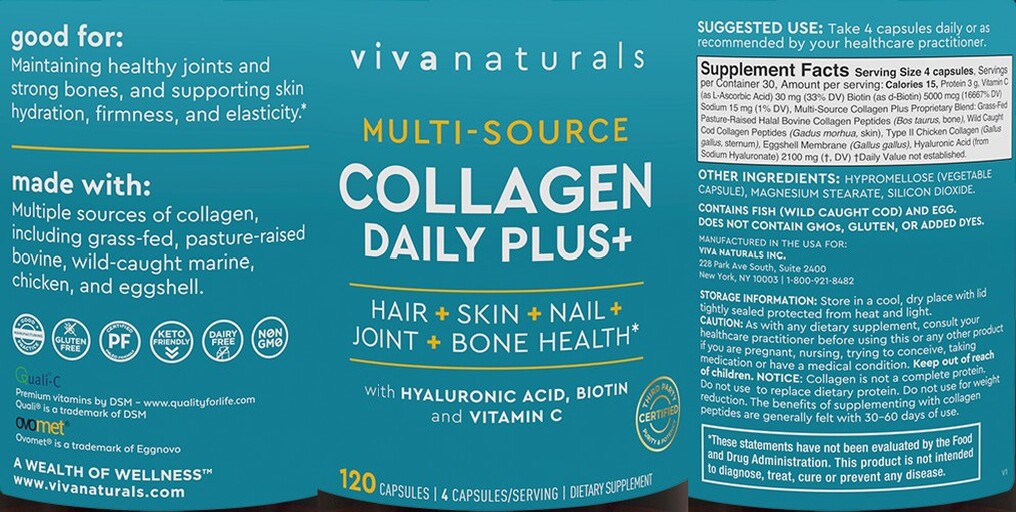 Viva Naturals Collagen Daily Plus+ | SuppCo
