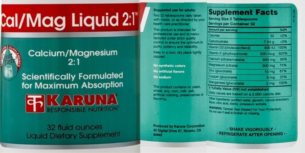 Karuna - Cal/Mag Liquid 2:1 - SuppCo