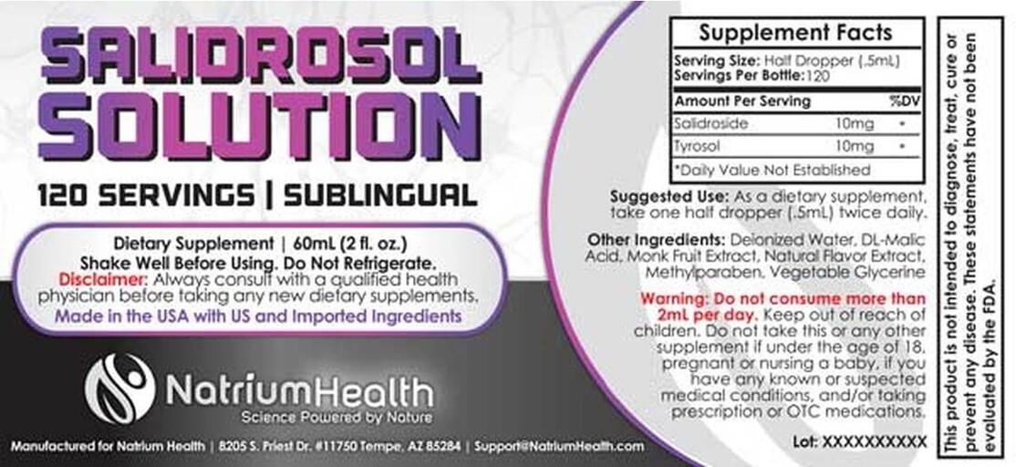 Natrium Health - Salidrosol Solution - SuppCo