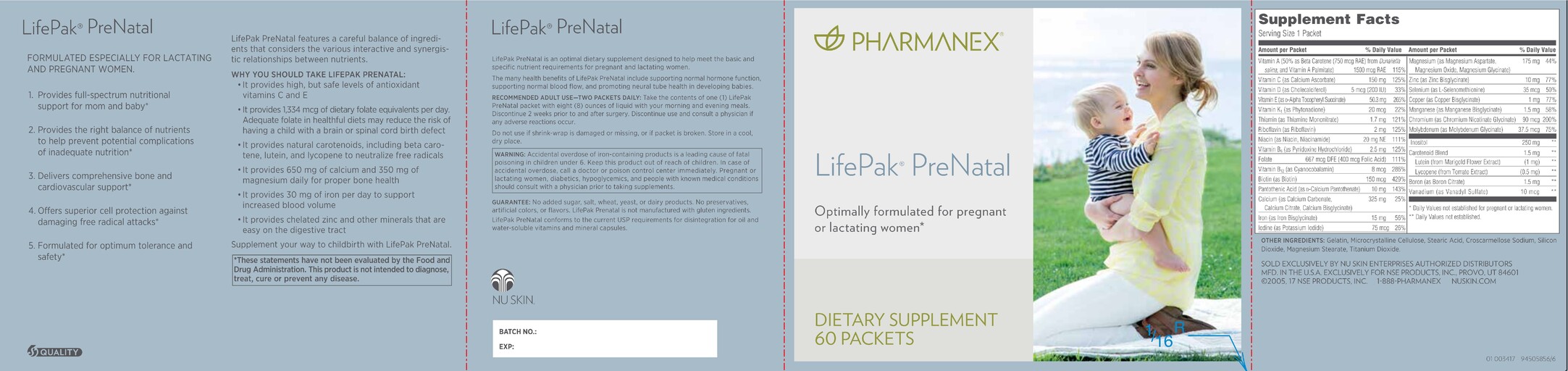 Pharmanex - LifePak PreNatal - SuppCo