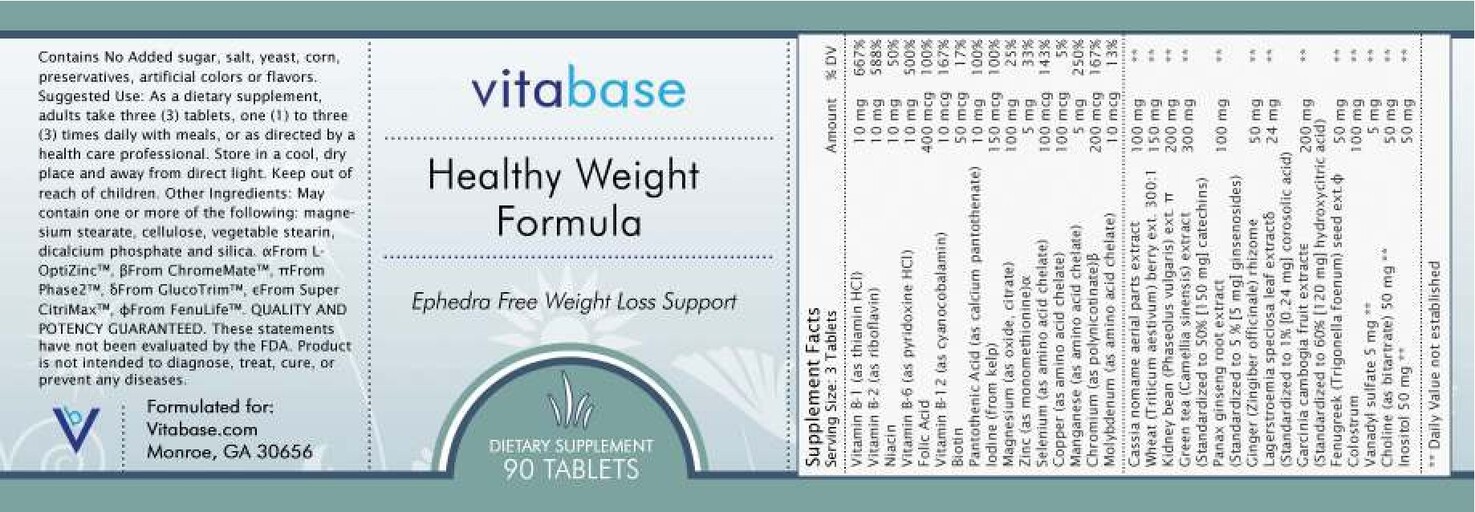 Vitabase - Healthy Weight Formula - SuppCo
