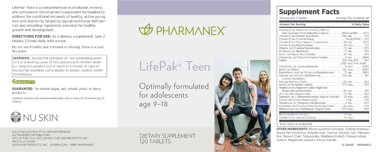 Pharmanex - LifePak Teen - SuppCo