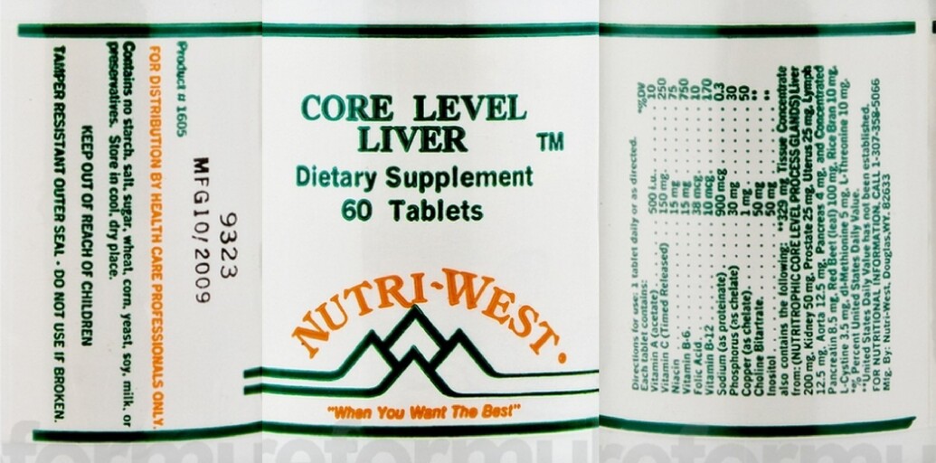 Nutri-West Core Level Liver | SuppCo