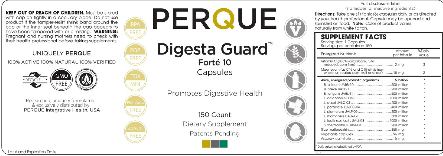 Perque - Digesta Guard Forte 10 Capsules - SuppCo