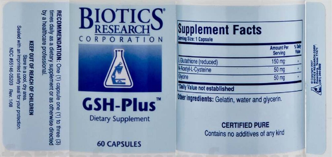 Biotics Research Corporation - GSH-Plus - SuppCo