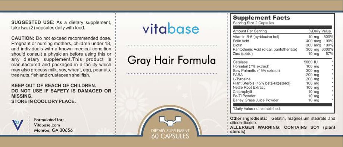 Vitabase - Gray Hair Formula - SuppCo