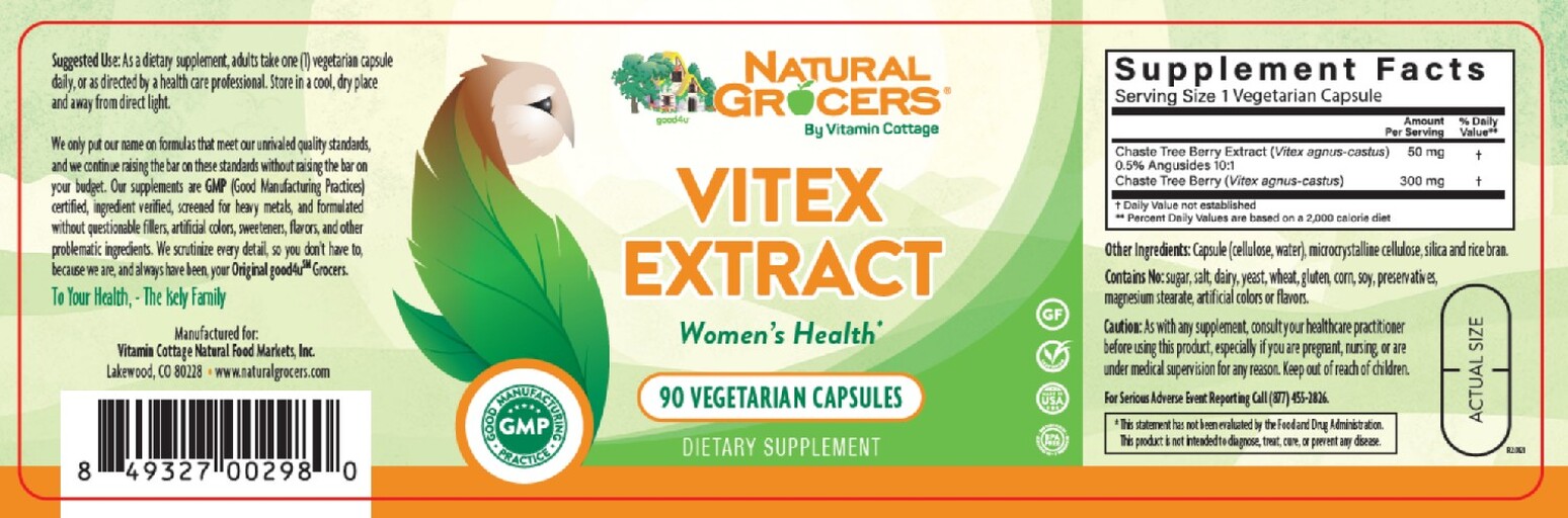 Natural Grocers by Vitamin Cottage - Vitex Extract - SuppCo