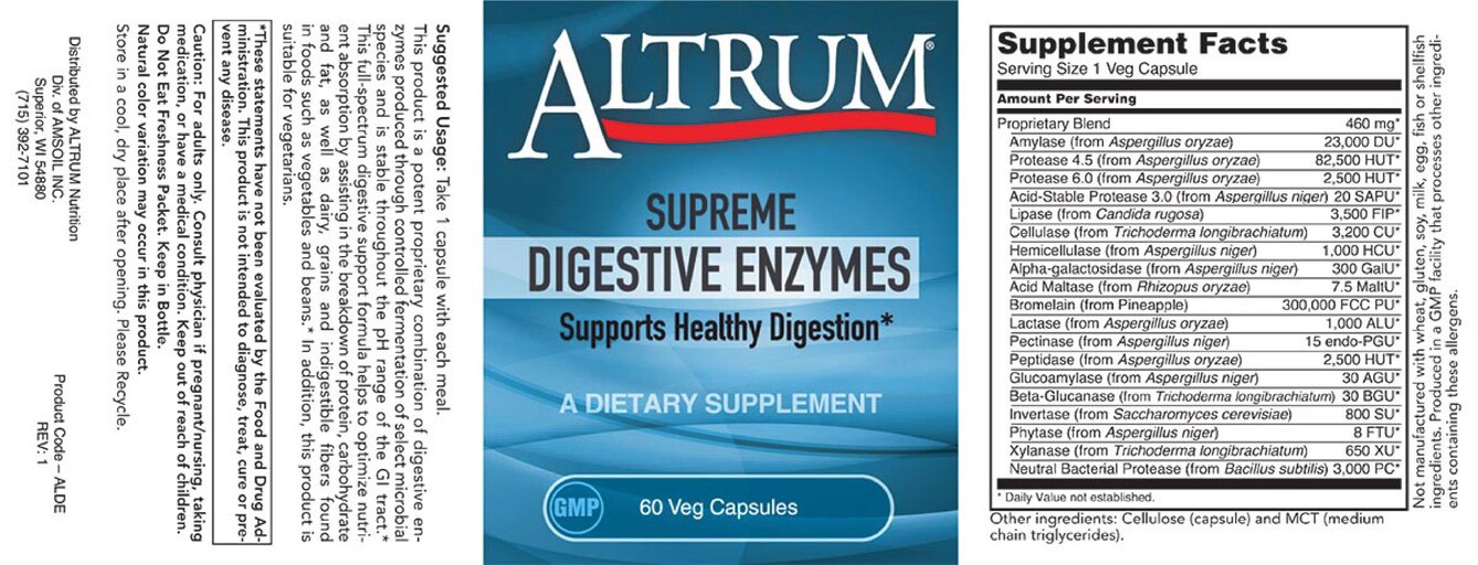 Altrum - Supreme Digestive Enzymes - SuppCo