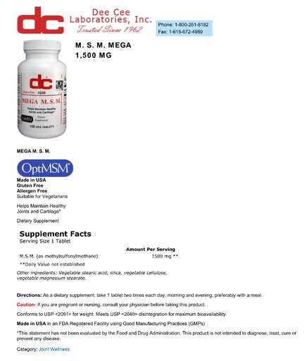 DC - Mega M.S.M. - SuppCo