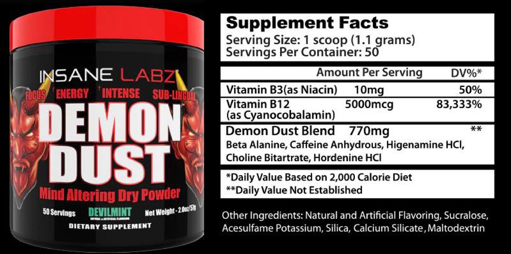 Insane Labz - Demon Dust Devilmint - SuppCo