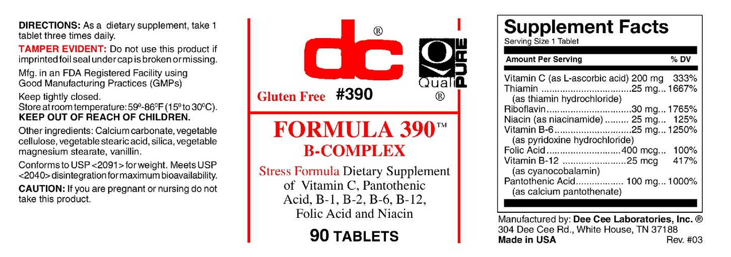 DC - Formula 390 B-Complex - SuppCo