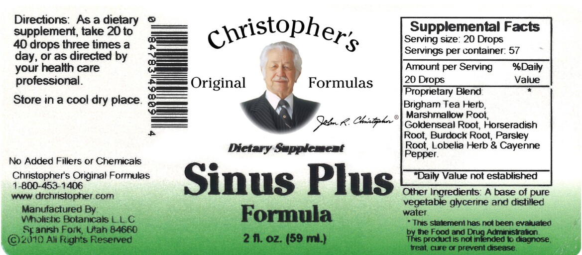 Christopher's Original Formulas - Sinus Plus Formula - SuppCo
