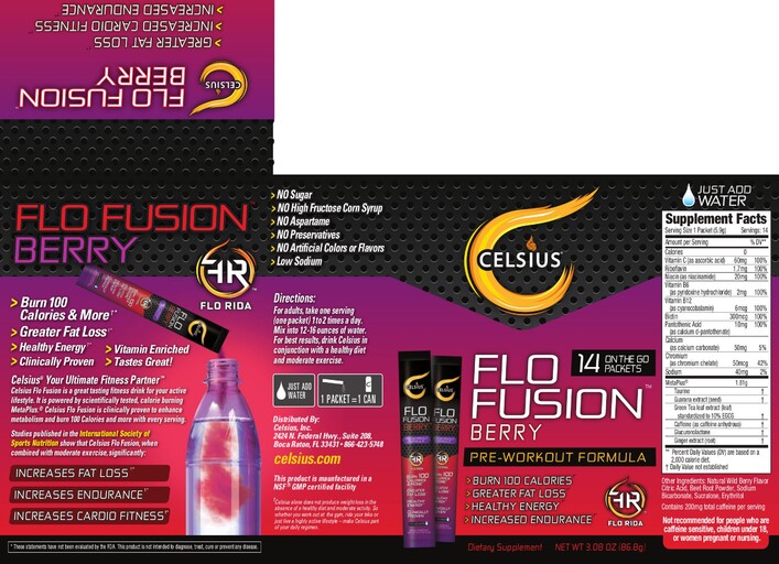 Celsius - Flo Fusion Berry - SuppCo