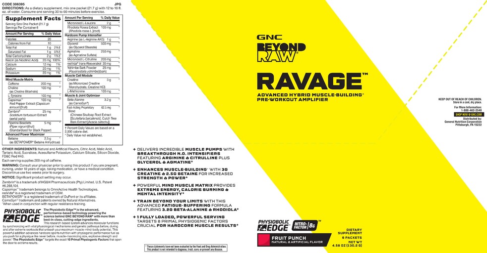 GNC - Ravage Fruit Punch - SuppCo