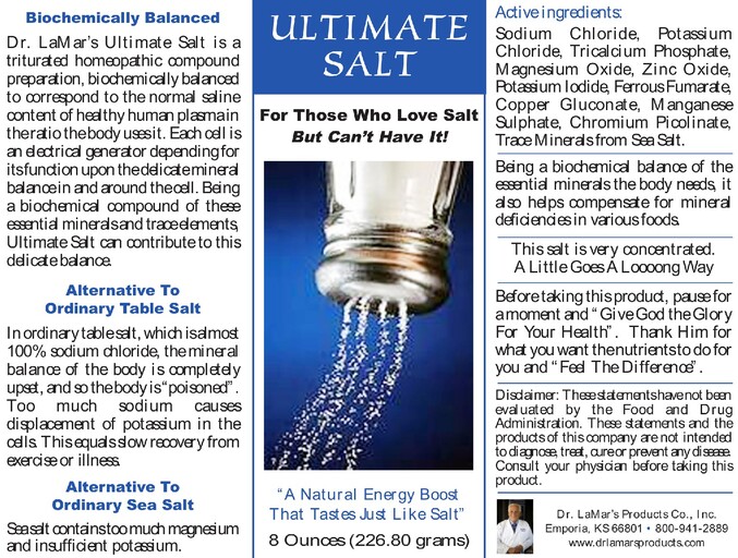 Dr. LaMar's Products - Ultimate Salt - SuppCo