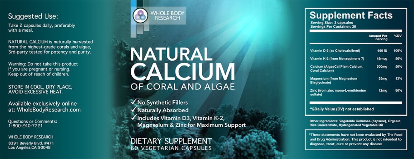 Whole Body Research - Natural Calcium Of Coral And Algae - SuppCo