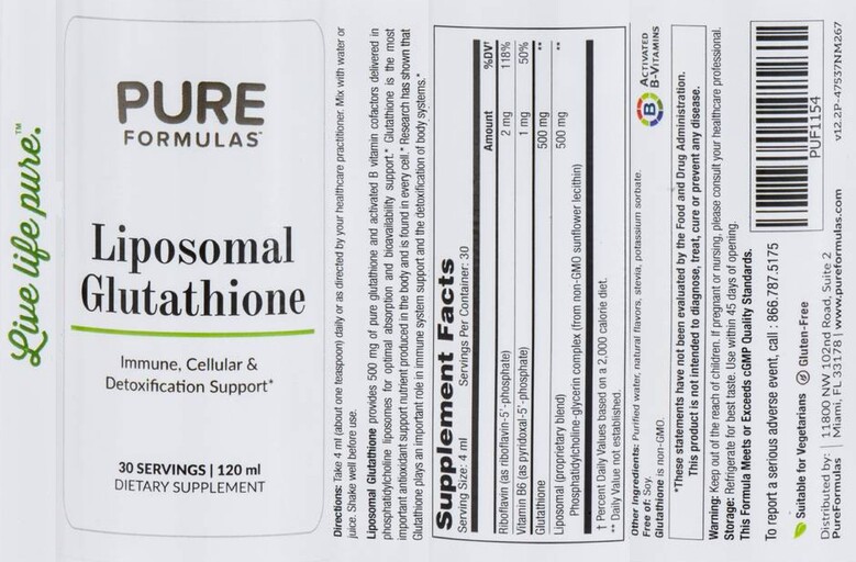 PureFormulas - Liposomal Glutathione - SuppCo