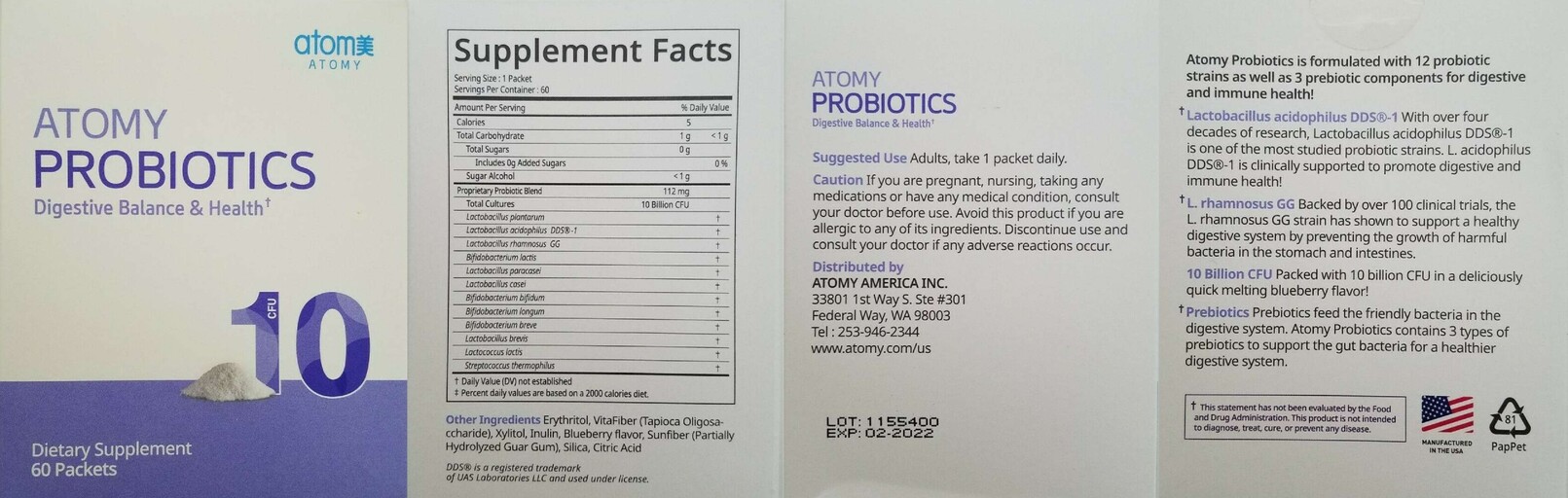 Atomy - Probiotics 10 CFU - SuppCo