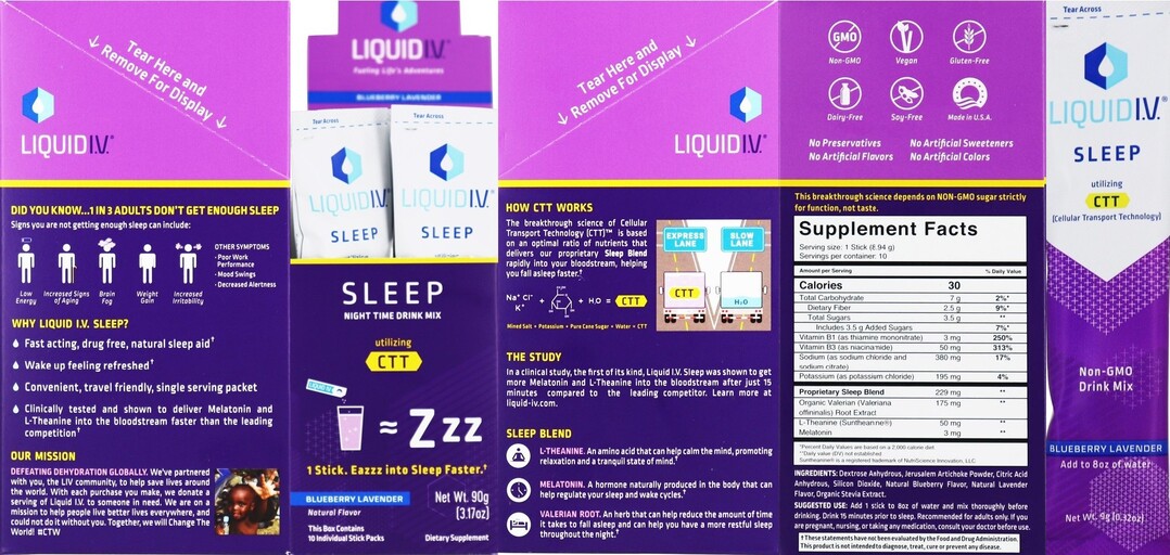 Liquid I.V. - Sleep Blueberry Lavender - SuppCo