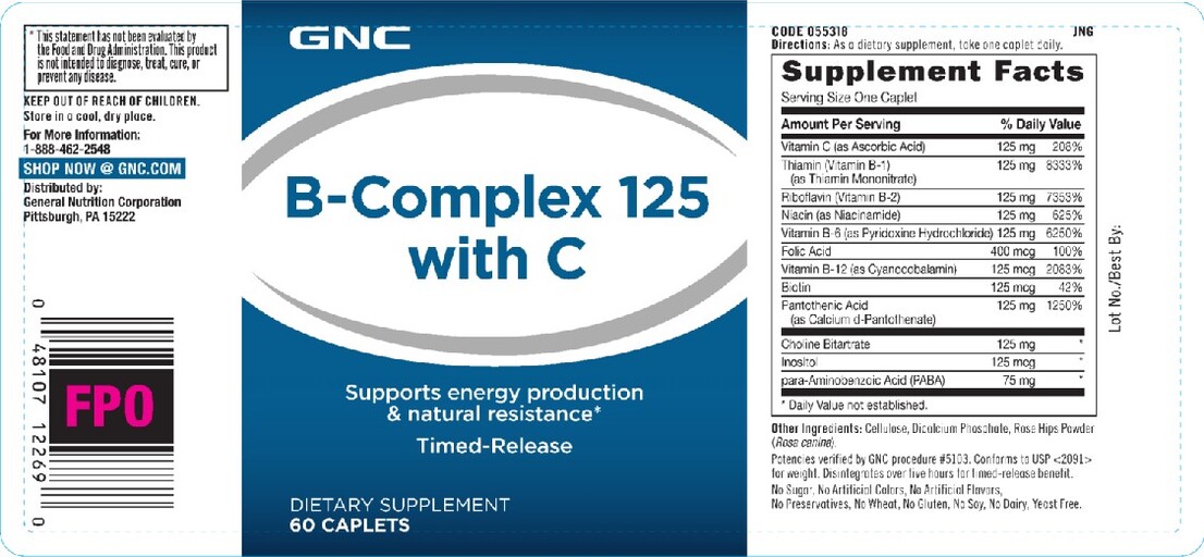 GNC - B-Complex 125 With C - SuppCo