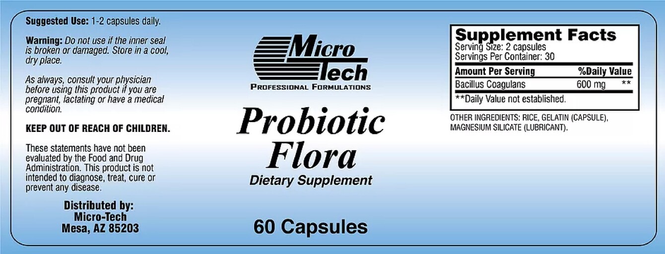 Microtech Pro - Probiotic Flora - SuppCo
