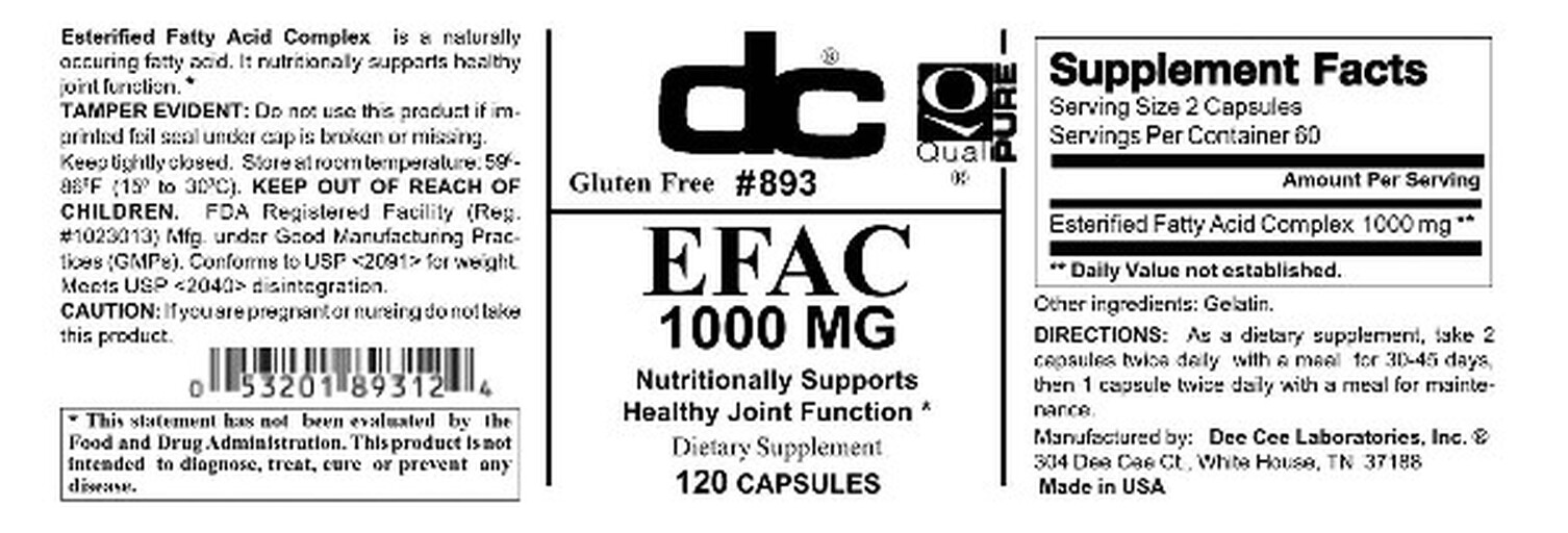 DC - EFAC 1000 mg - SuppCo
