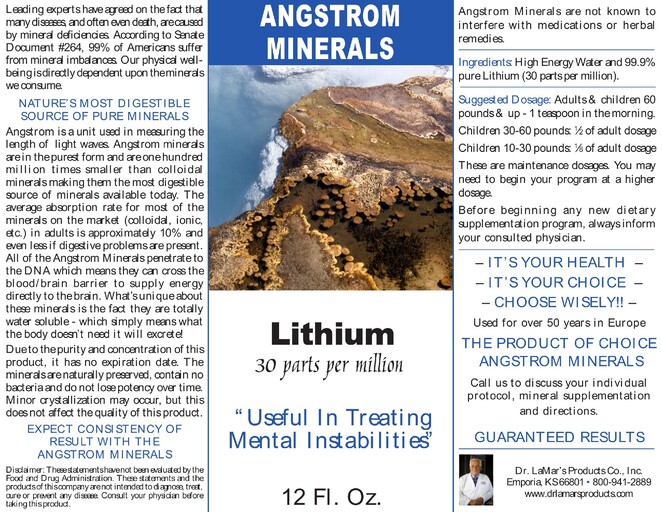 Angstrom Minerals Lithium | SuppCo