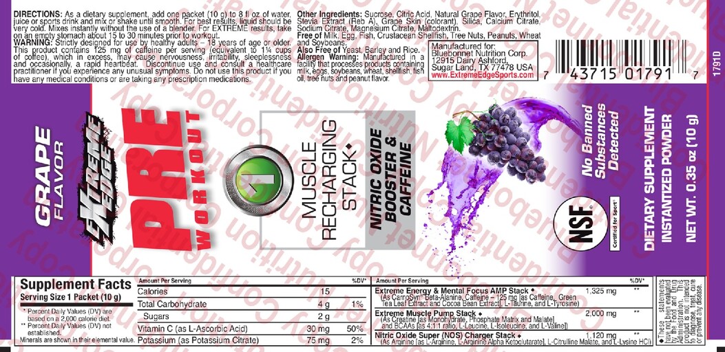 Extreme Edge - Pre Workout Grape Flavor - SuppCo
