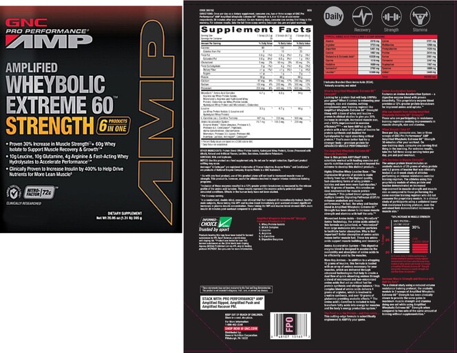 GNC Pro Performance AMP - Amplified Wheybolic Extreme 60 Strength ...