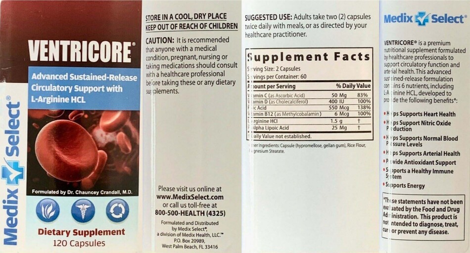 Medix Select VENTRICORE | SuppCo
