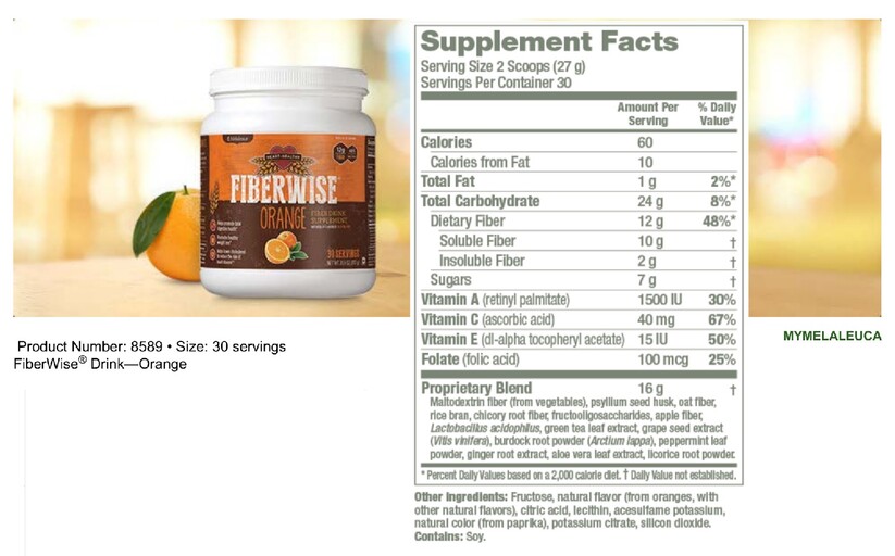 Melaleuca - Fiberwise Orange - SuppCo