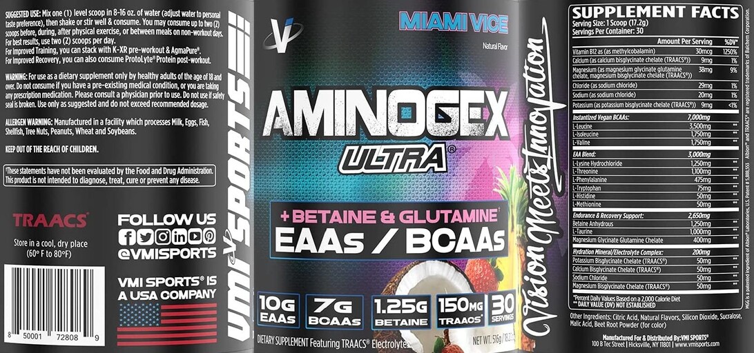 VMI Sports - Aminogex Ultra Miami Vice - SuppCo