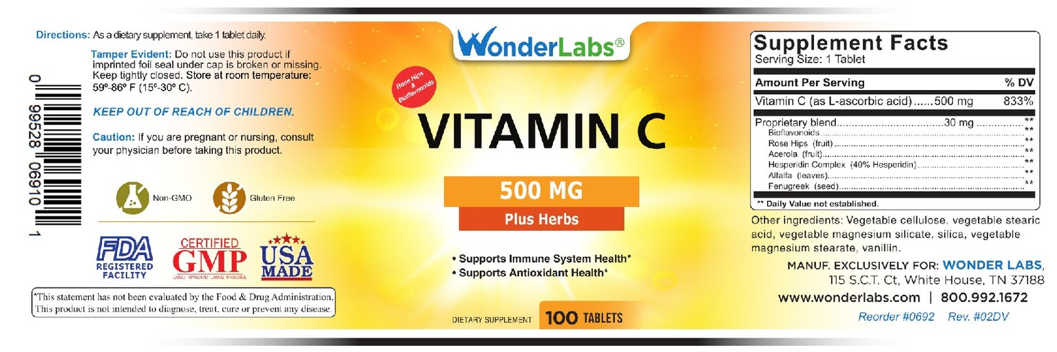 Wonder Labs - Vitamin C 500 mg - SuppCo