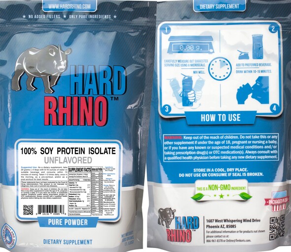 HARD RHINO - 100% Soy Protein Isolate Unflavored - SuppCo