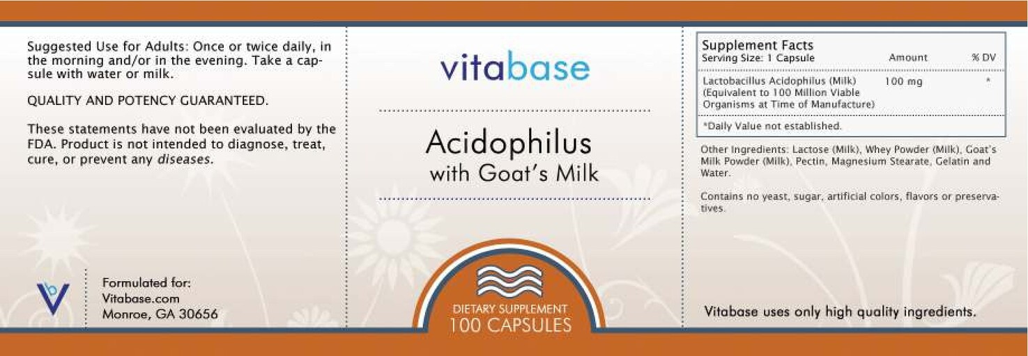 Vitabase Acidophilus With Goat's Milk | SuppCo