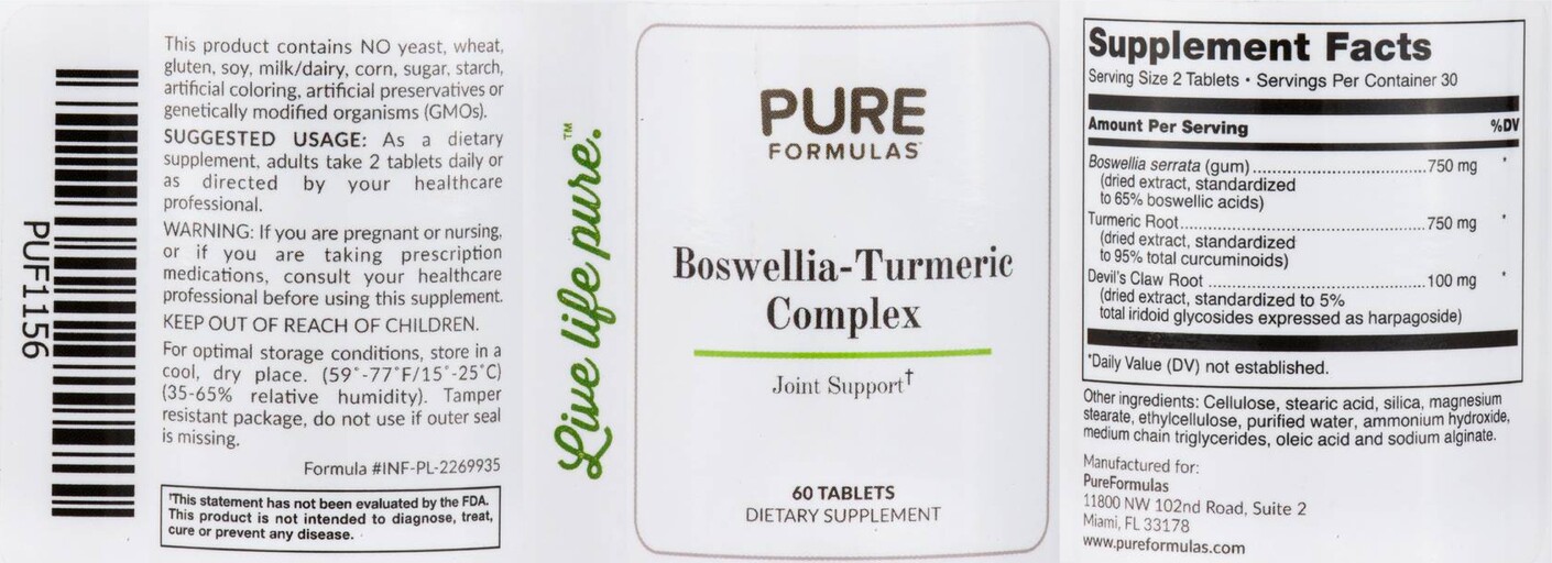 PureFormulas - Boswellia-Turmeric Complex - SuppCo
