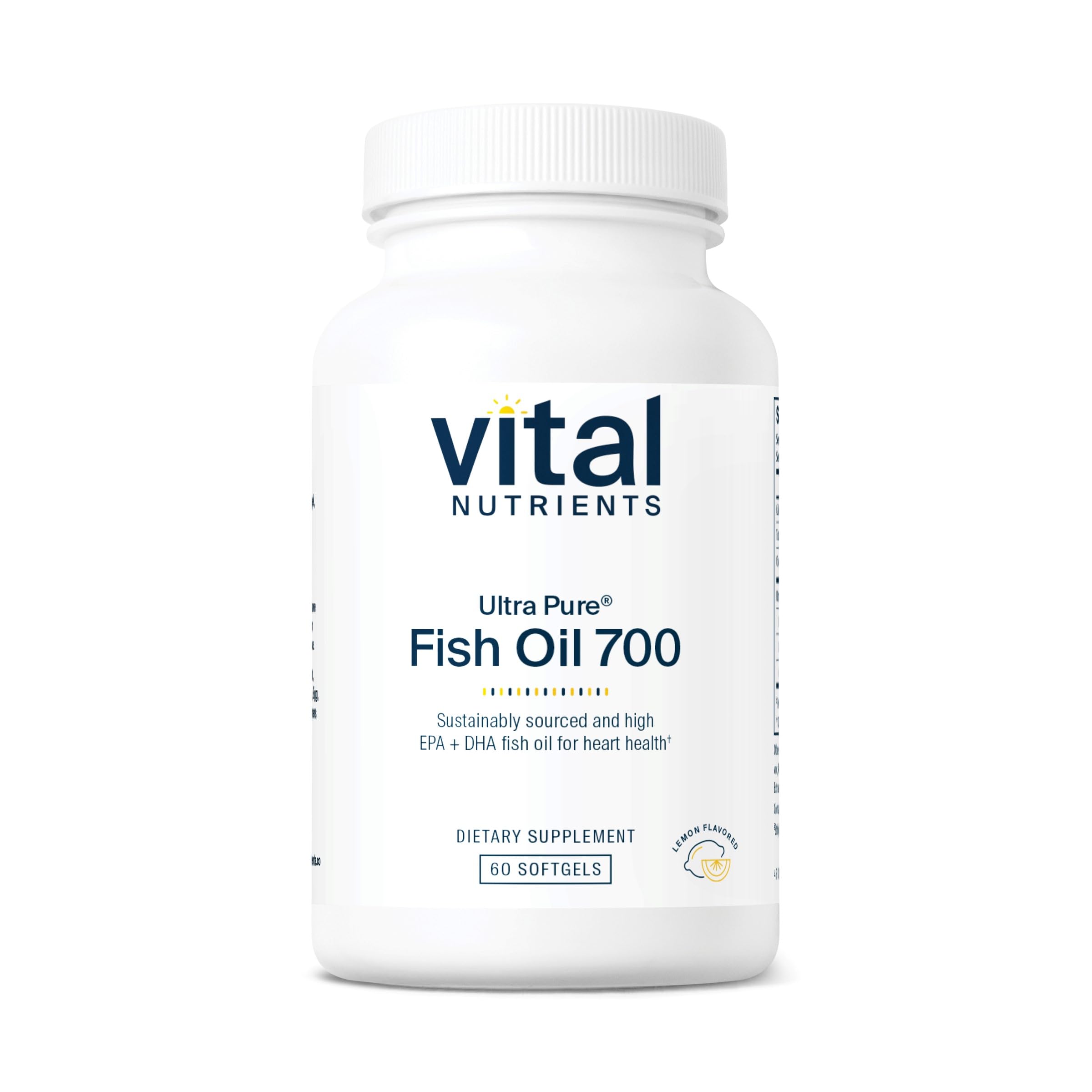 Vital Nutrients - Ultra Pure Fish Oil 700 (Lemon) - SuppCo