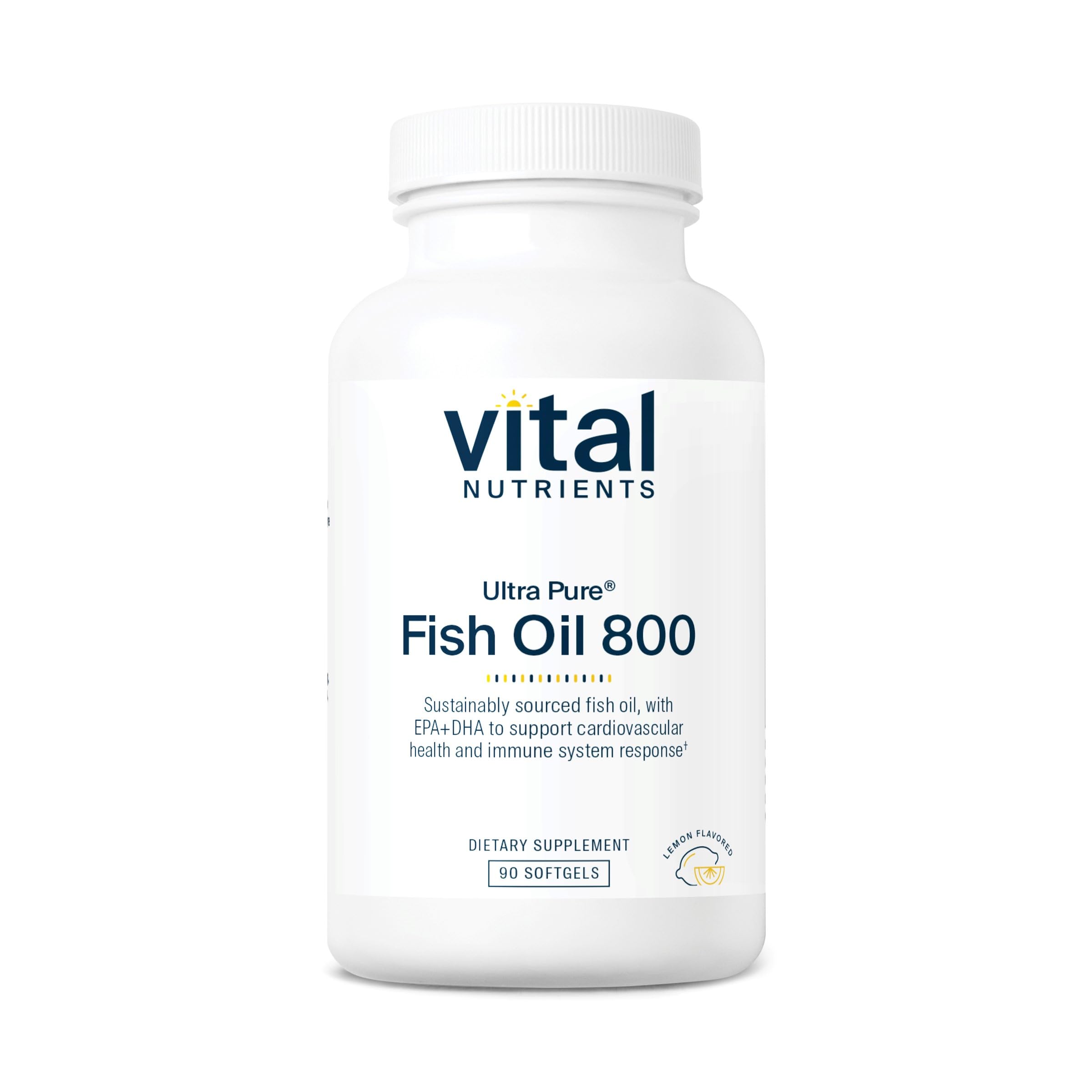 Vital Nutrients - Ultra Pure Fish Oil 800 Lemon Flavor - SuppCo