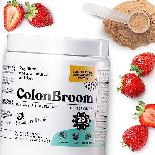 ColonBroom - Psyllium Husk Powder Colon Cleanser (Strawberry) - SuppCo