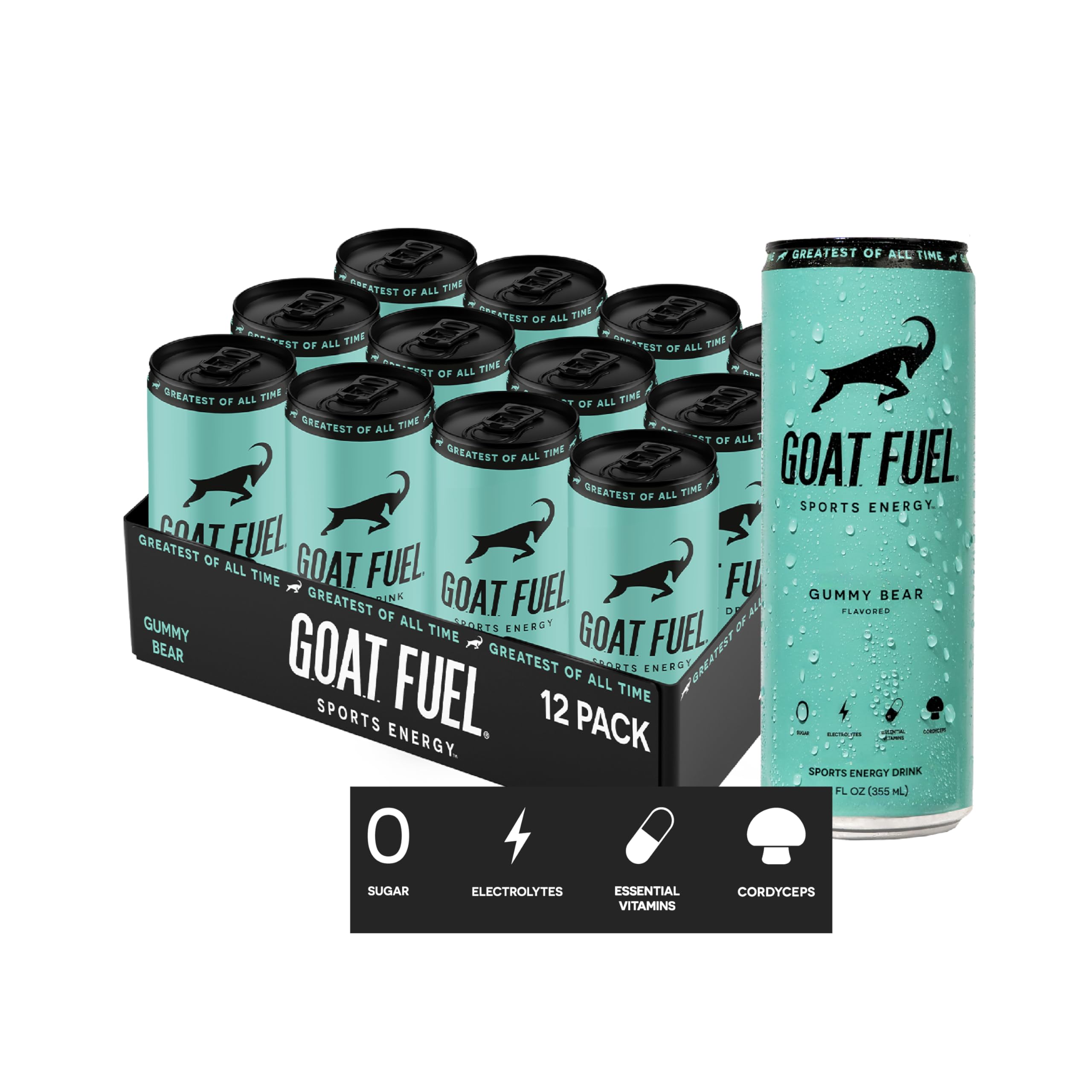 G.O.A.T. Fuel - Preworkout Sports Energy Drink (Gummy Bear) - SuppCo