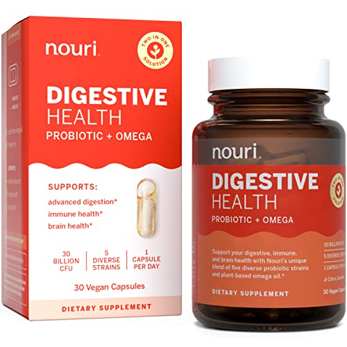 Nouri Digestive Health Probiotic and Omega Oil | SuppCo