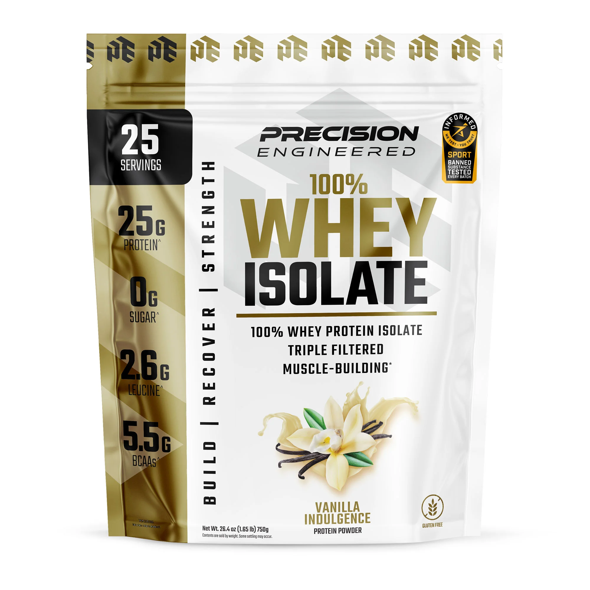 Precision Engineered - 100% Whey Protein Isolate Vanilla - SuppCo