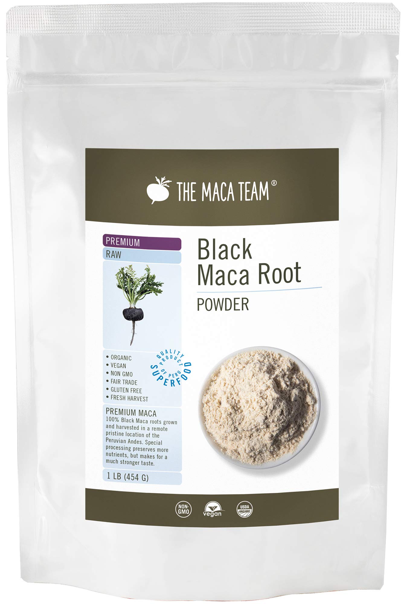 The Maca Team - Black Maca Root Powder - SuppCo