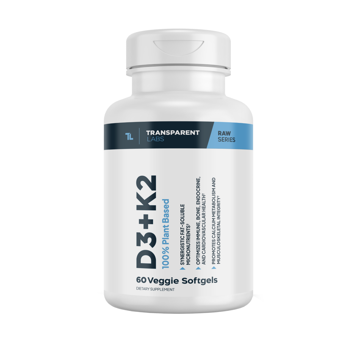 Transparent Labs - Vitamin D3+K2 - SuppCo