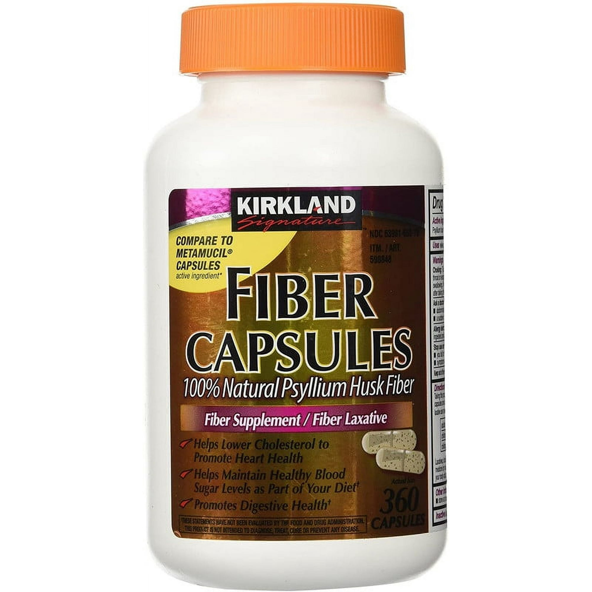 Kirkland Signature - Fiber Capsules - SuppCo